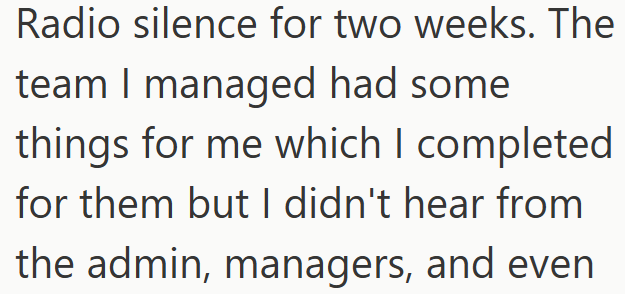 Boss ignored employee for their two weeks' notice period, waits until ...