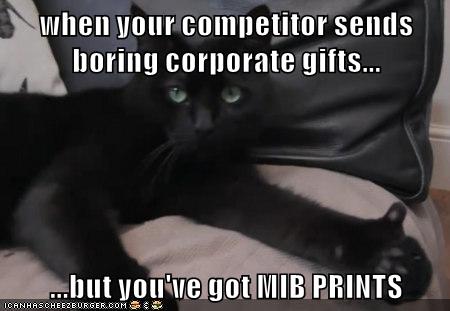 when your competitor sends boring corporate gifts... ...but you've got ...