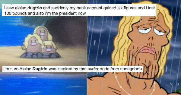 Pokémon Sun and Moon's Alolan Dugtrio Has Fabulous Hair, and the ...