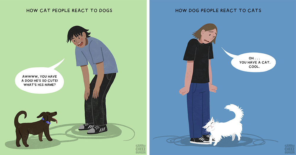 Cat People Vs. Dog People - I Can Has Cheezburger?
