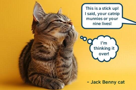 Jack Benny cat - Lolcats - lol | cat memes | funny cats | funny cat ...