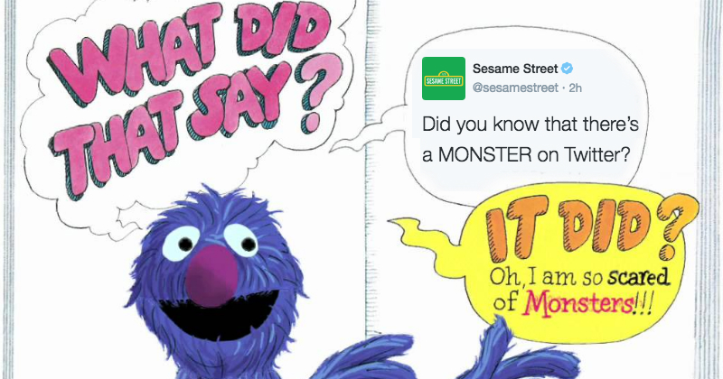 Sesame Street and Grover Wants to Warn Everyone About the Monster on ...