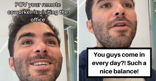 Man Reenacts the Awkward Behavior of That One Remote Coworker Who ...