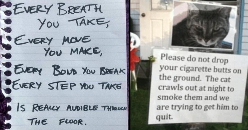 Passive Aggressive Notes from Angry Neighbors - FAIL Blog - Funny Fails