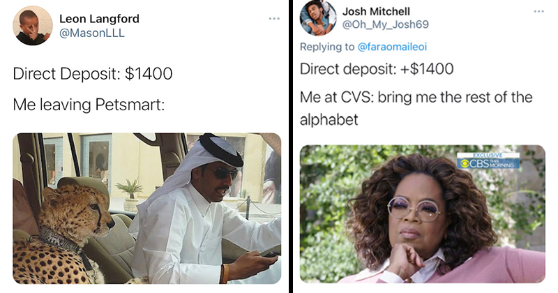 Direct Deposit Memes Reveal Twitter's Hilarious Stimulus Plans ...