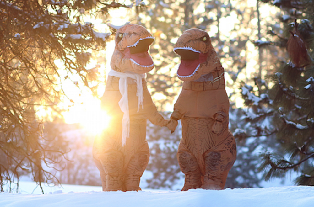 T. Rex Engagement Photos Just Rewrote the Book and Set a New Game for ...