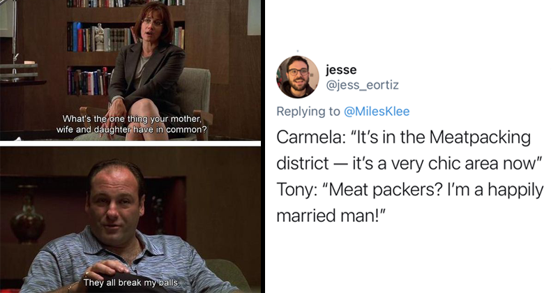 Dad Jokes & Fatherly Moments from Tony Soprano - Memebase - Funny Memes