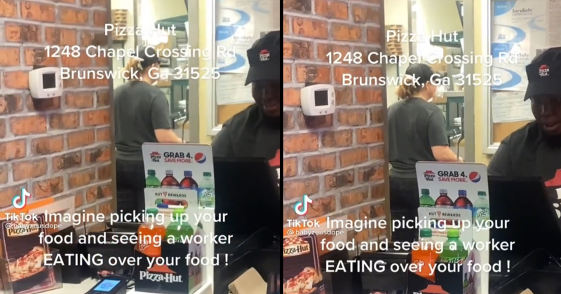 Woman Gets Called Out For Complaining About Pizza Hut Employee Eating ...