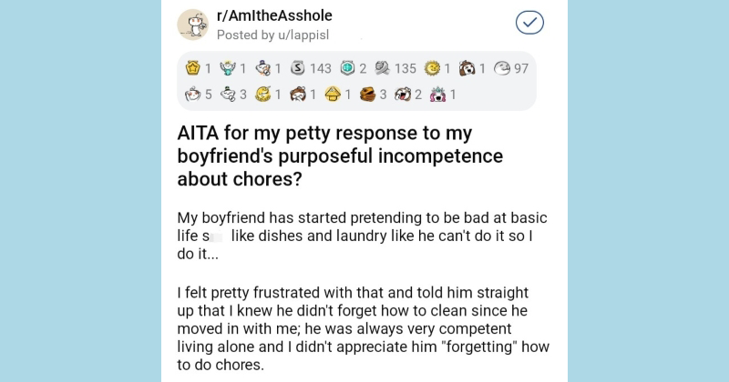 Woman Divides Opinion With Skillful Revenge On Lazy Boyfriend ...