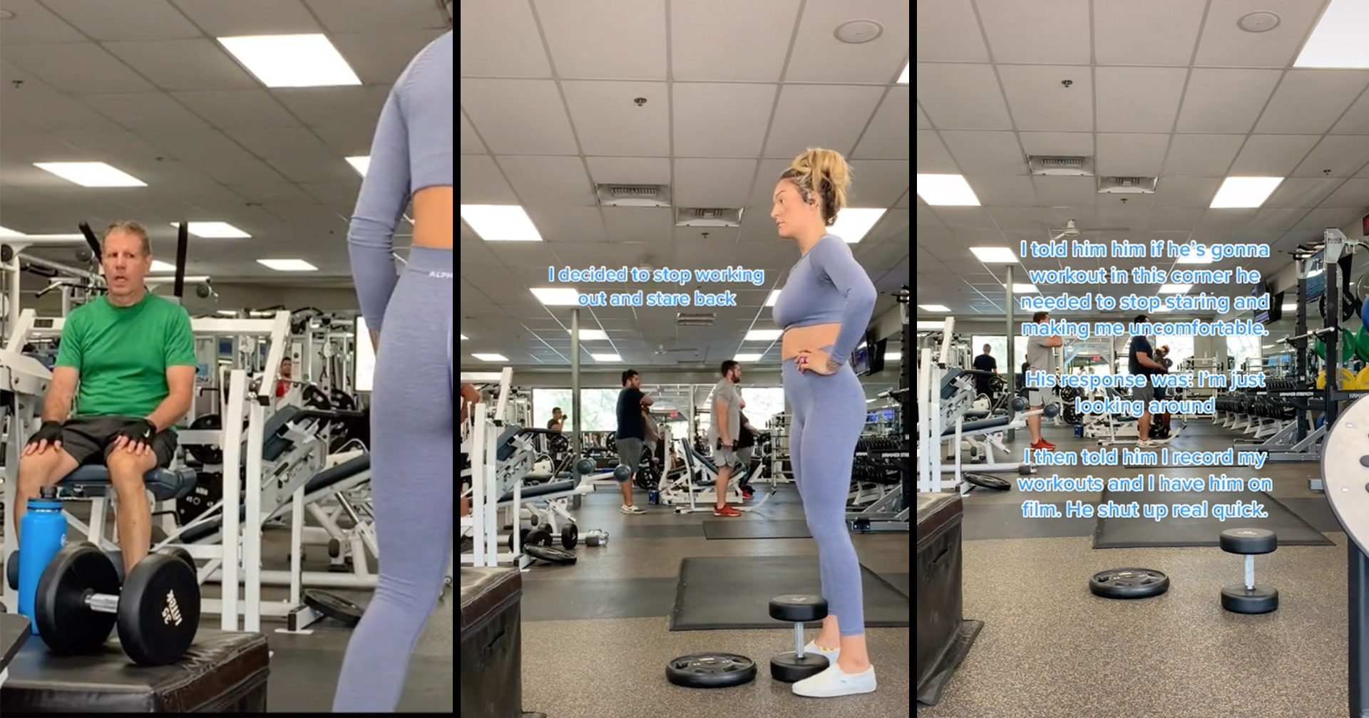Fitness TikToker Calls Out Creepy Ogler in Gym, Sparking Mixed ...