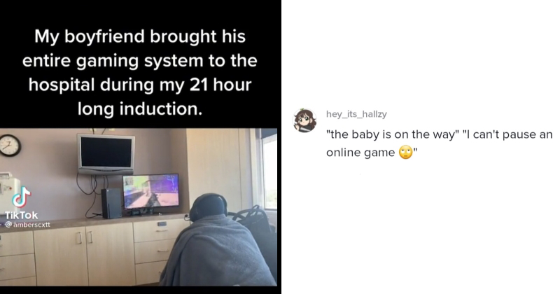 Woman Reveals Boyfriend Brought His Whole Gaming Rig To Her Hospital ...
