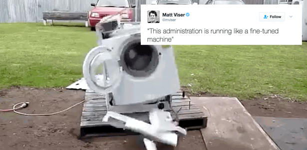 Trump Calls His Administration a "Finally-Tuned Machine," and Twitter ...