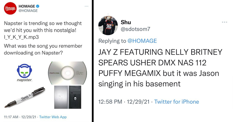 Twitter Thread About Napster Inspires Millennial Nostalgia - Memebase ...