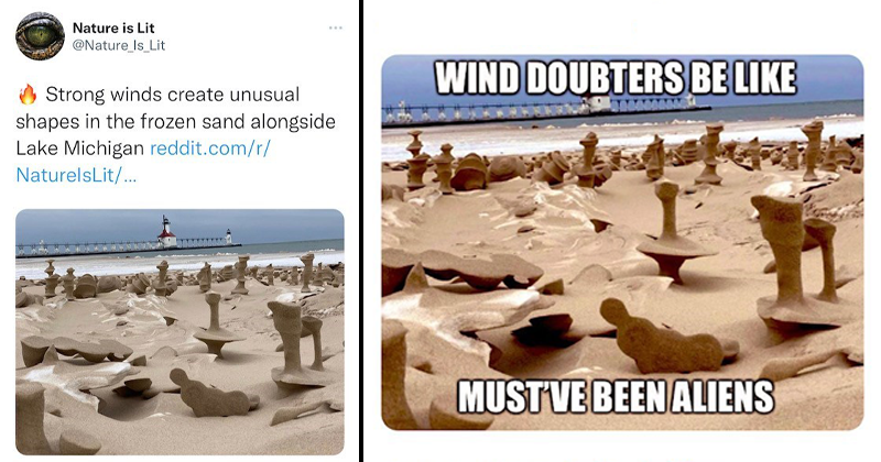 Bizarre Natural Sand Sculptures Inspire Marvel & Memes - Memebase ...