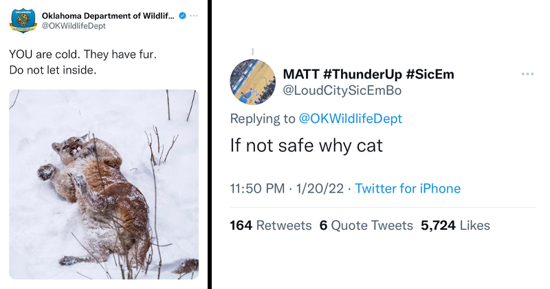 Oklahoma's Dept of Wildlife Conservation Tried to Use the 'If You're ...