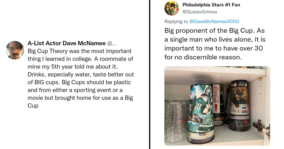 “Big Cup Theory” Converts Twitter As The Best Way To Drink Water ...