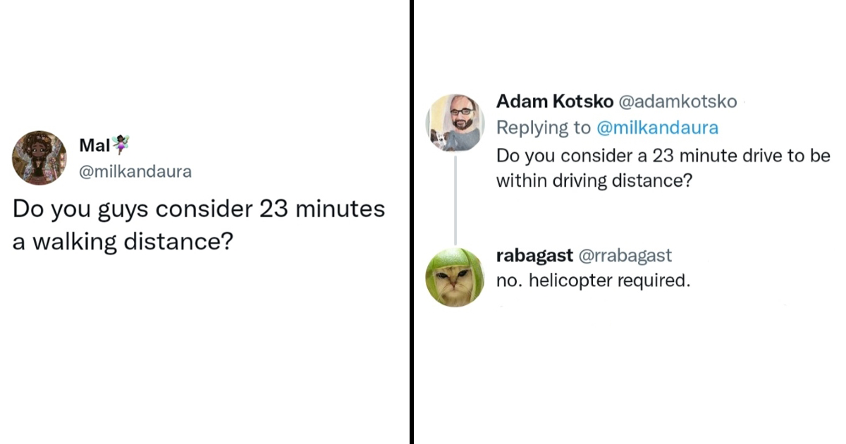 Twitter Users Argue Whether 23 Minutes Is A Long Time To Walk ...