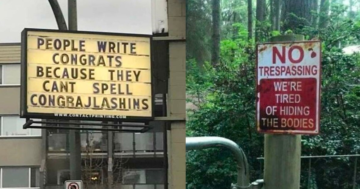 20+ Hilarious Signs That Tickled Our Funniest Bones - FAIL Blog - Funny ...