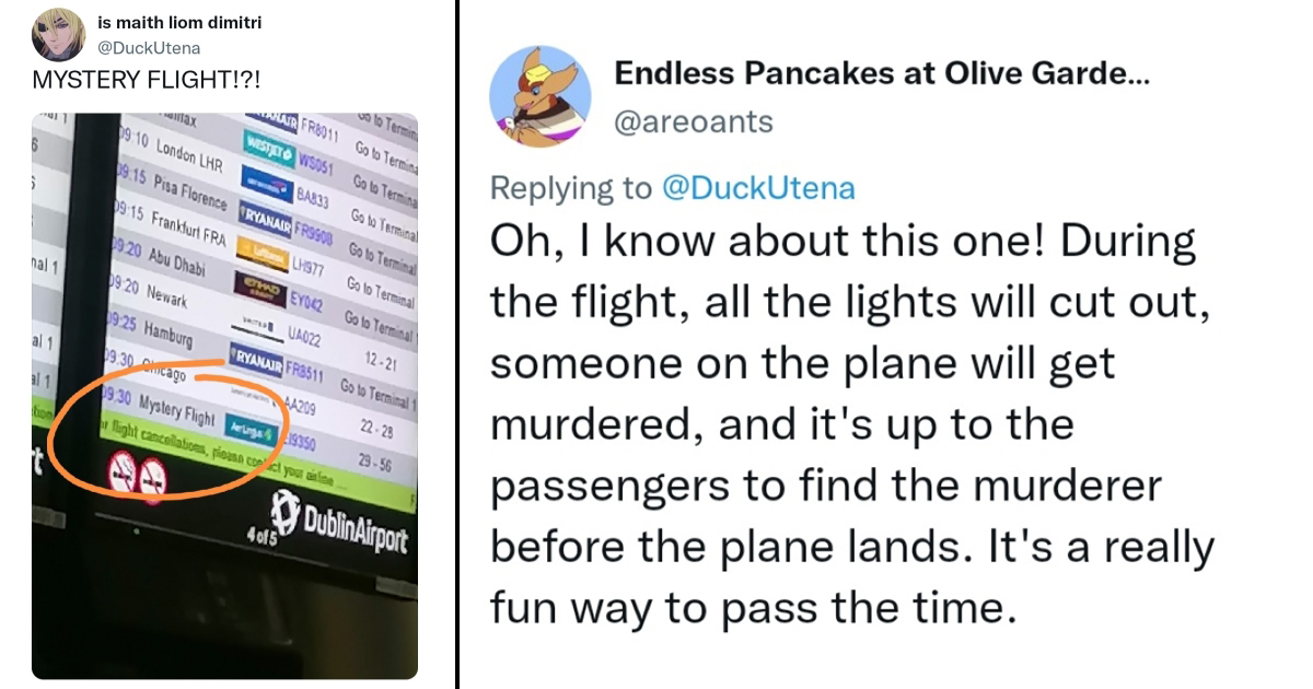 Twitter Users Speculate Over Intriguingly Named "Mystery Flight ...