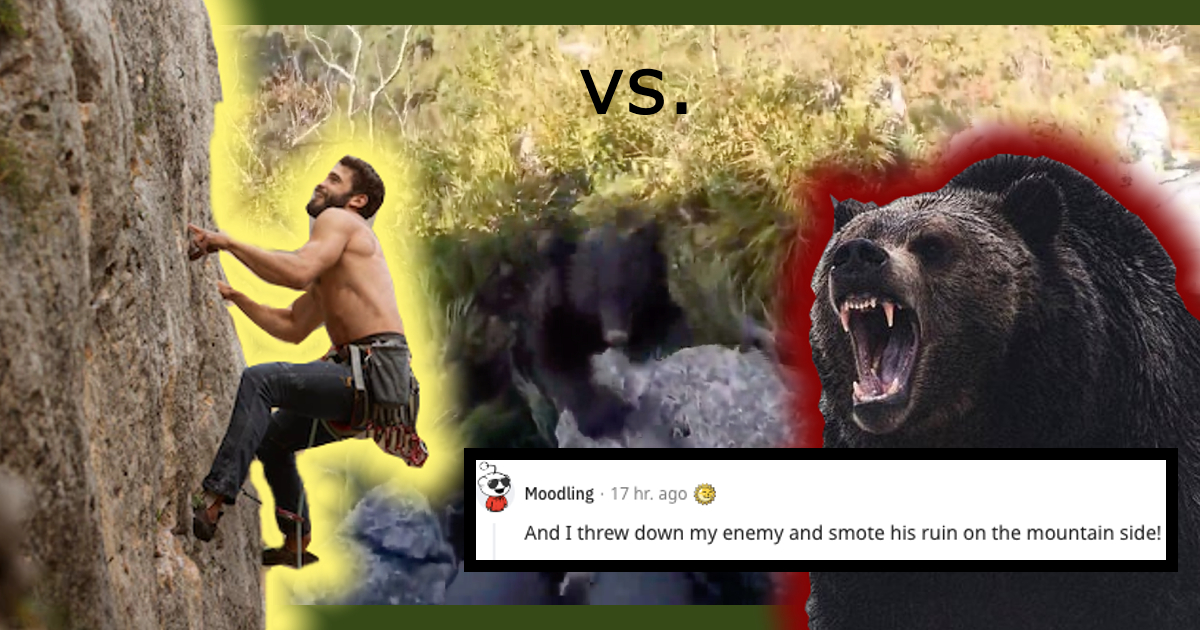 Climber Gets Attacked by a Bear and Nearly Falls Off a Cliff in an Epic ...