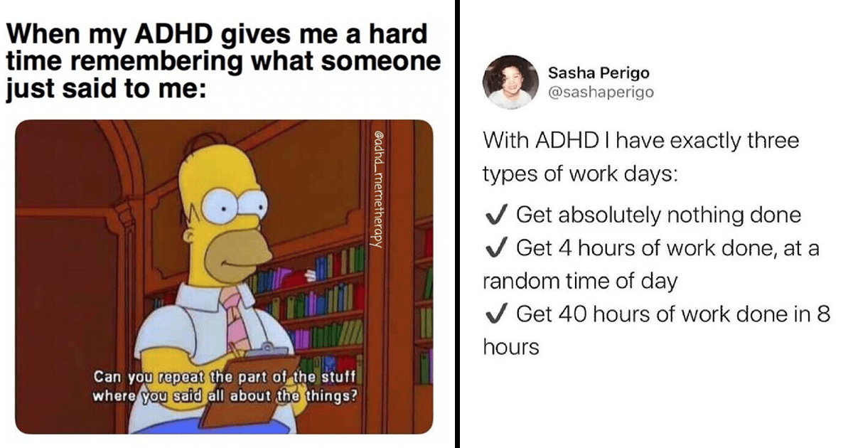 A Treasure Trove of ADHD Memes & Tweets That Hit Close to Home ...