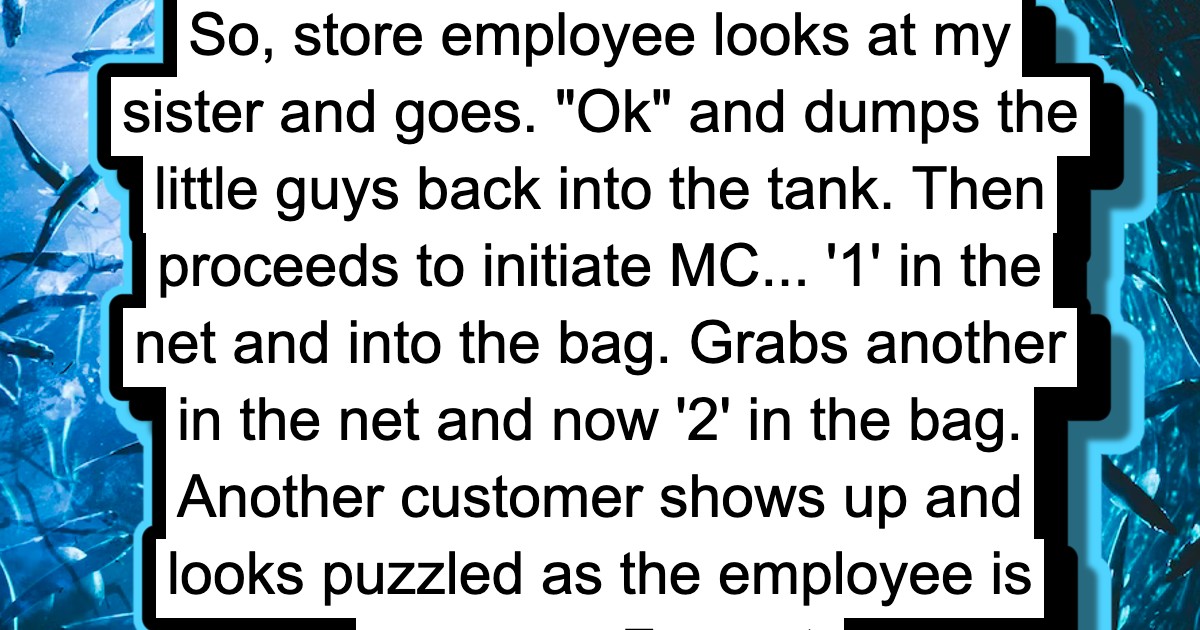 Woman unhappy with uncounted fish, demands employee count them out ...