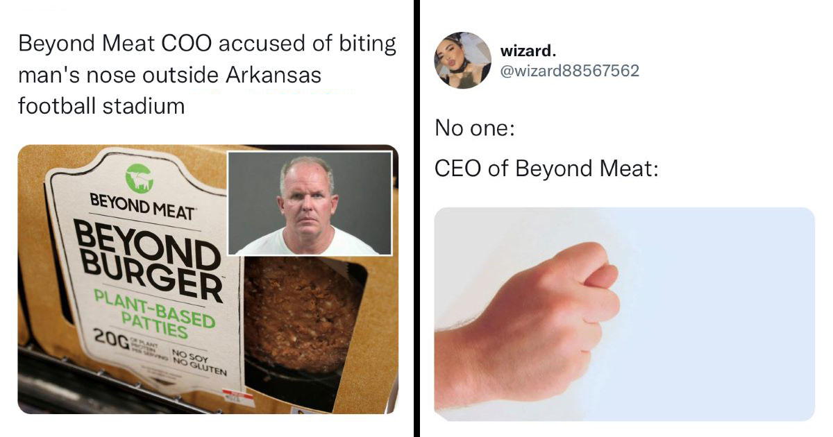 Beyond Meat COO Doug Ramsey Accused Of Biting Man's Nose, 47% OFF Beyond Meat COO Doug Ramsey Accused Of Biting Man's Nose, 47% OFF