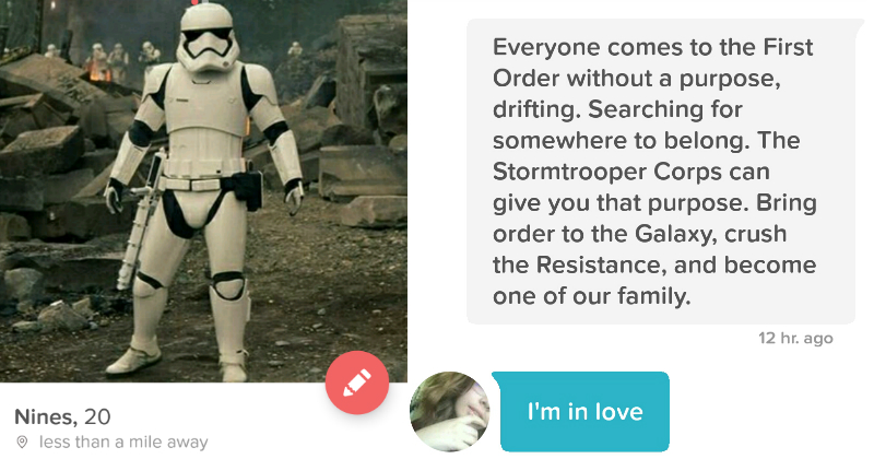 The Force is Totally With This Guy Who Turned His Tinder Profile Into a ...
