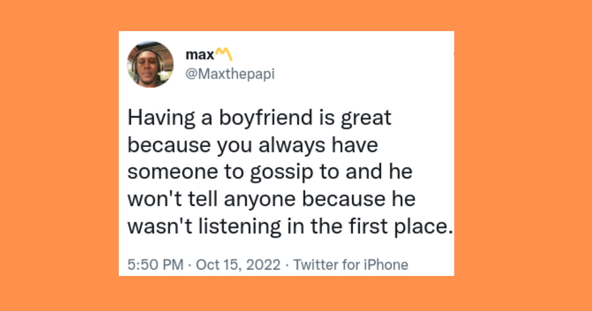 This Week's Concise Collection Of Boyfriend Appreciation Tweets ...