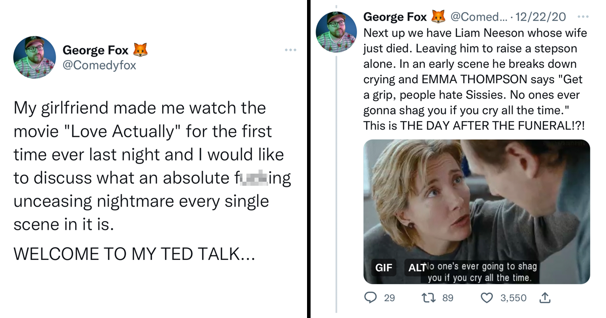 Brutal Twitter Takedown of Love Actually Argues That the Christmas ...