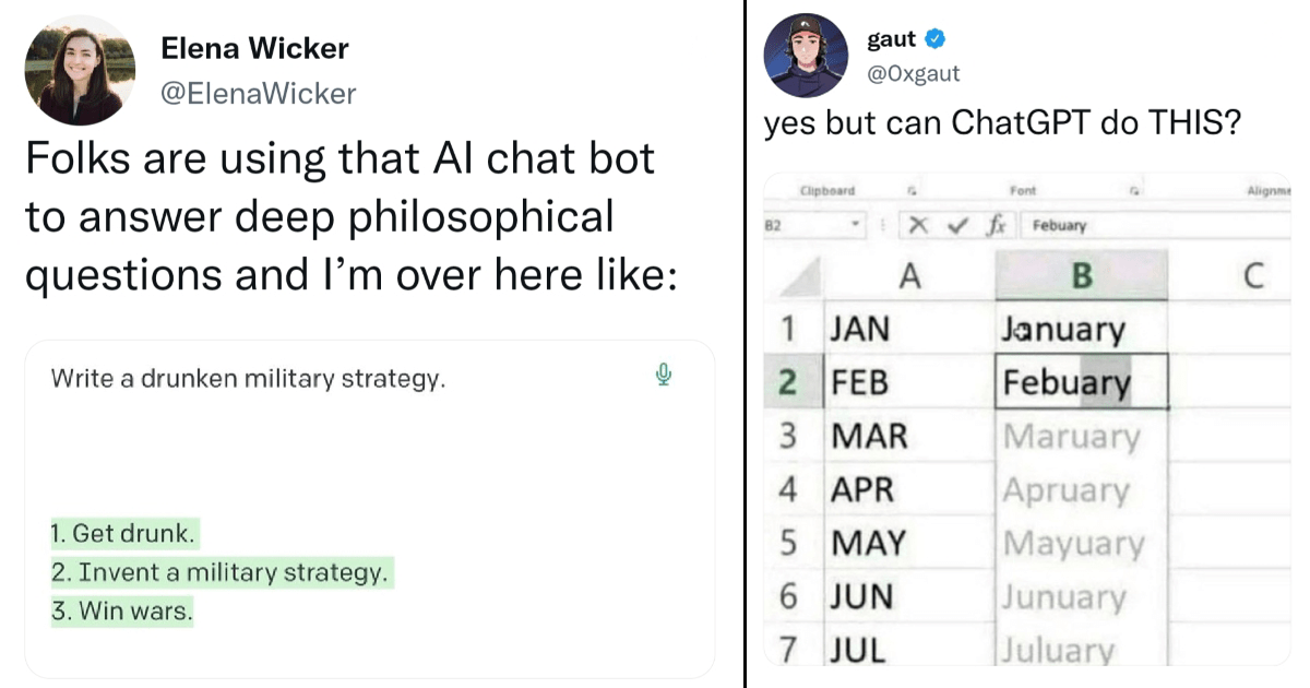 Funny Tweets About Chatgpt The New And Advanced Ai Chatbot Memebase Funny Memes