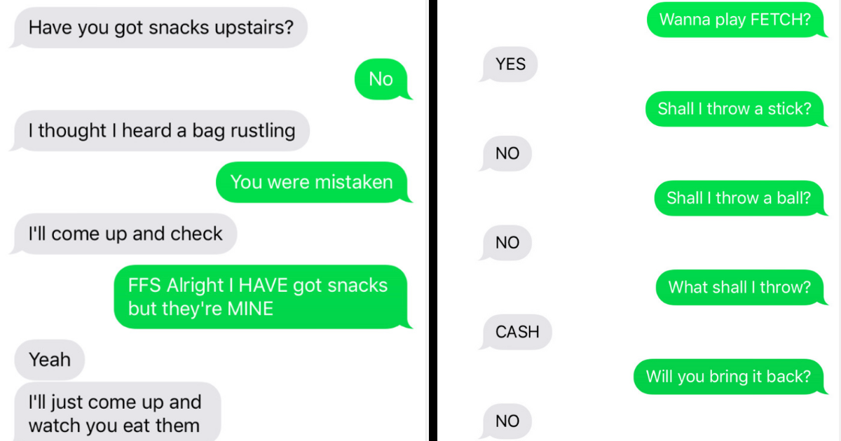 Text Messages With My Dog - Revived! The Classic Conversation Chain ...