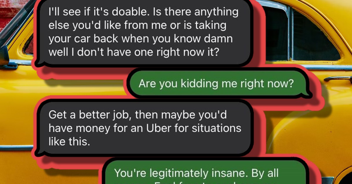 'Get a better job': Terrible mother borrows car from son and shames him ...