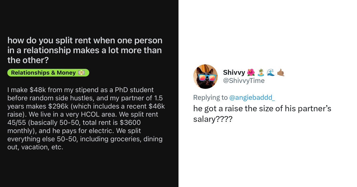 Rich Guy Sparks Debate by Making Poorer Girlfriend Split Expenses 50-50 ...