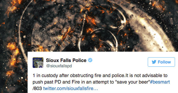 Legendary Idiot Faces Charges After Trying to Rescue Beer From Burning ...