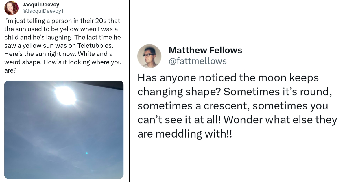 Woman Gets Roasted for Claiming That the Sun Used to Be a Different ...