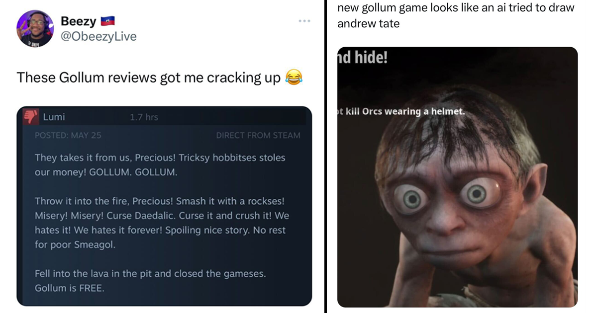 Gamers Roast and React to 'The Lord of the Rings: Gollum' - Memebase ...