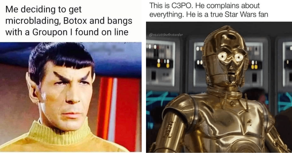 Warpspeed vs Lightsabers: 27 Memes Where Star Wars and Star Trek ...