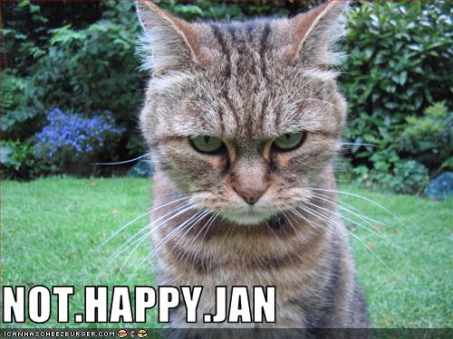 NOT.HAPPY.JAN - Cheezburger - Funny Memes | Funny Pictures