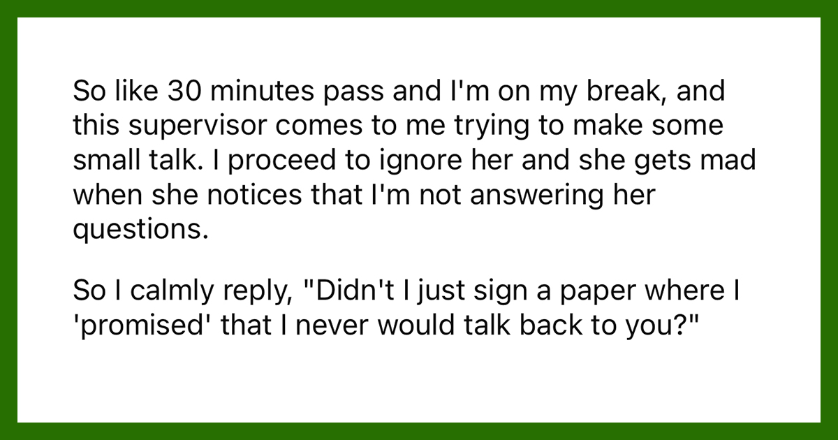 Boss Forces Worker to Sign Document Promising to Never 'Talk Back ...