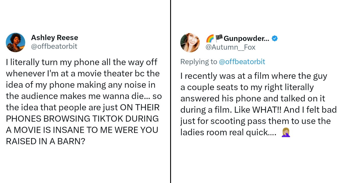 Moviegoers Complain About People Using Their Phones in the Movie ...