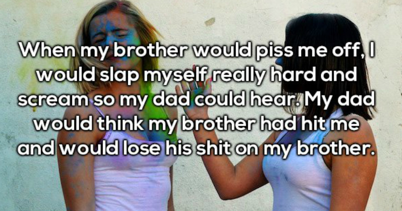 22 of the Worst Things People Let Their Siblings Take the Blame For ...