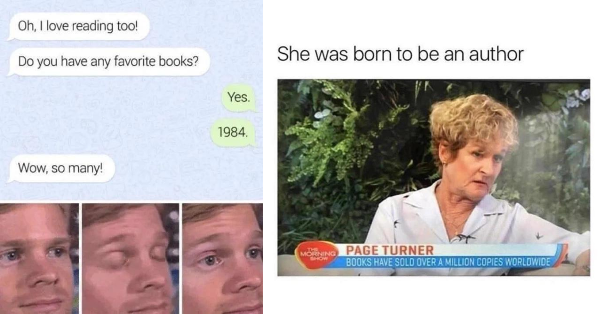 Too Much Reading Meme