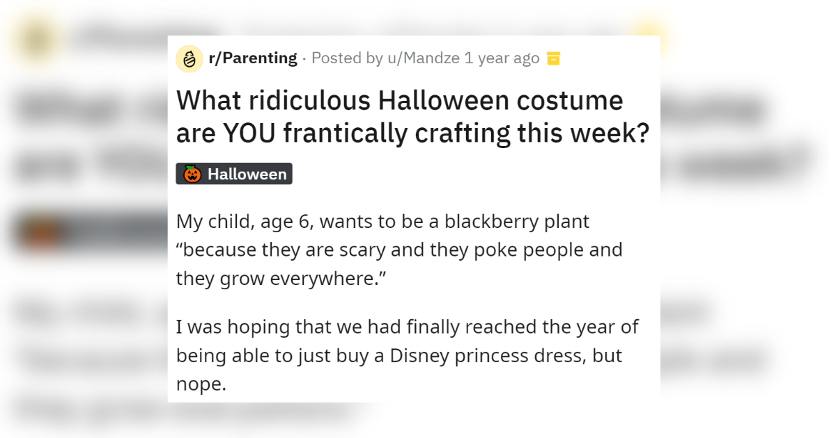 Wholesome Hilarious Halloween Costume Stories From The Parents Of ...