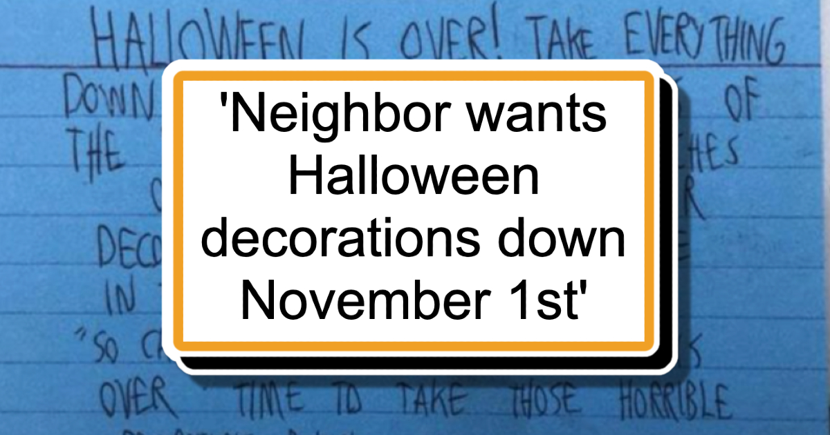 'Halloween is over! Take everything down': Mysterious Halloween hater ...