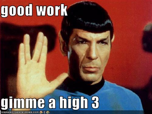 good work gimme a high 3 - Cheezburger - Funny Memes | Funny Pictures