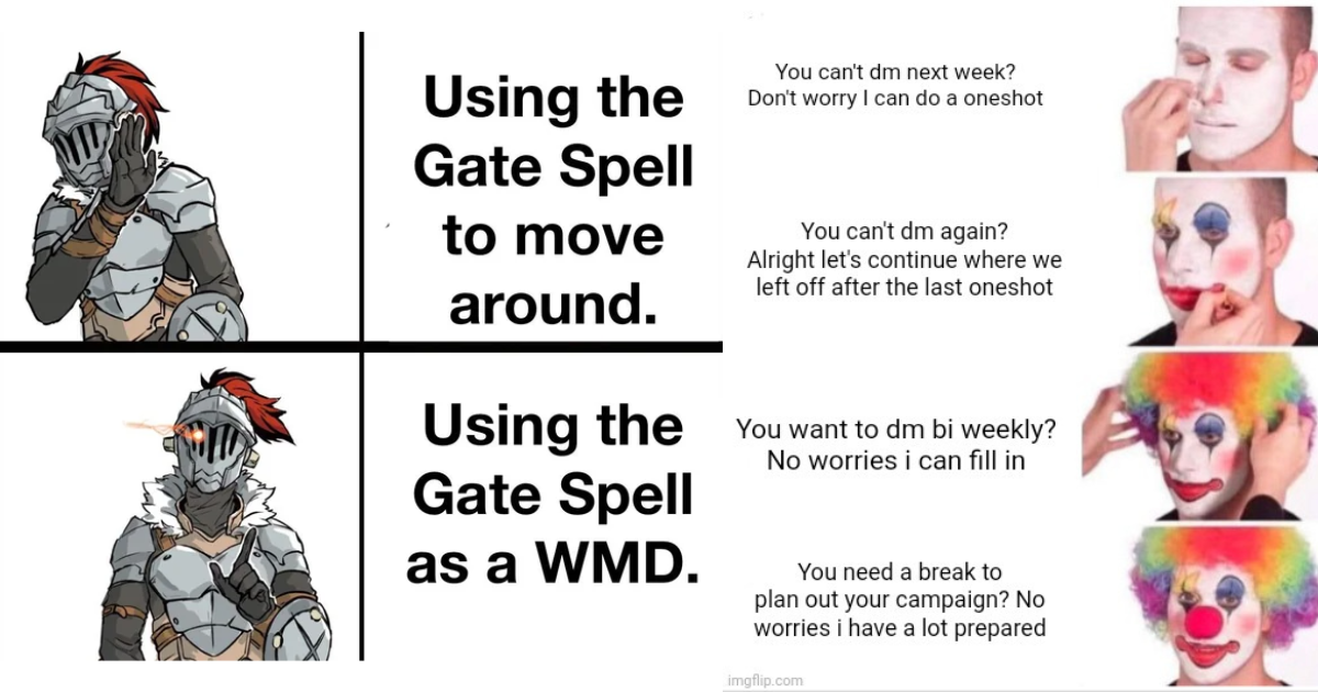 30 Dungeons and Dragons Memes Worth More Xp Than a Tarrasque - Geek ...