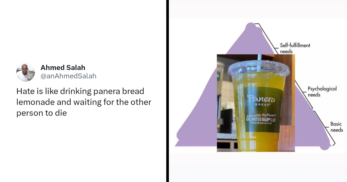 "First date idea — who can drink more panera d*ath lemonade": Social ...