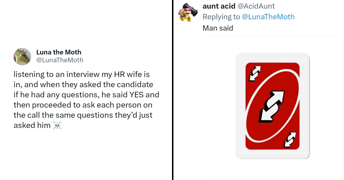 'I love it when the script gets flipped': Savvy job applicant asks ...