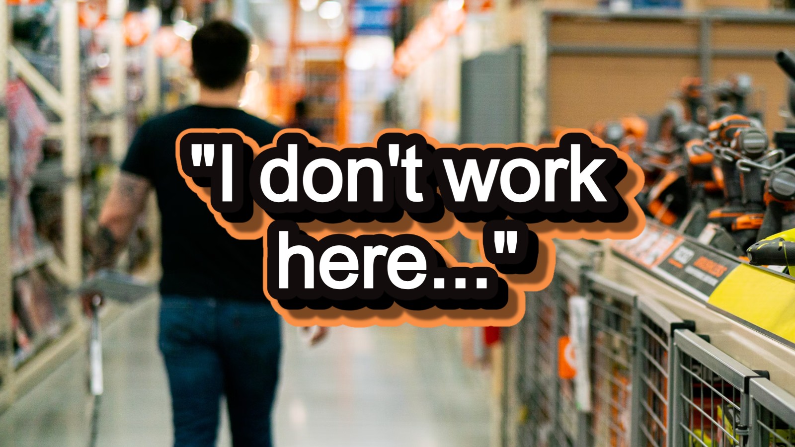 'I don't work here': Guy gets accused of slacking at a job that isn't ...